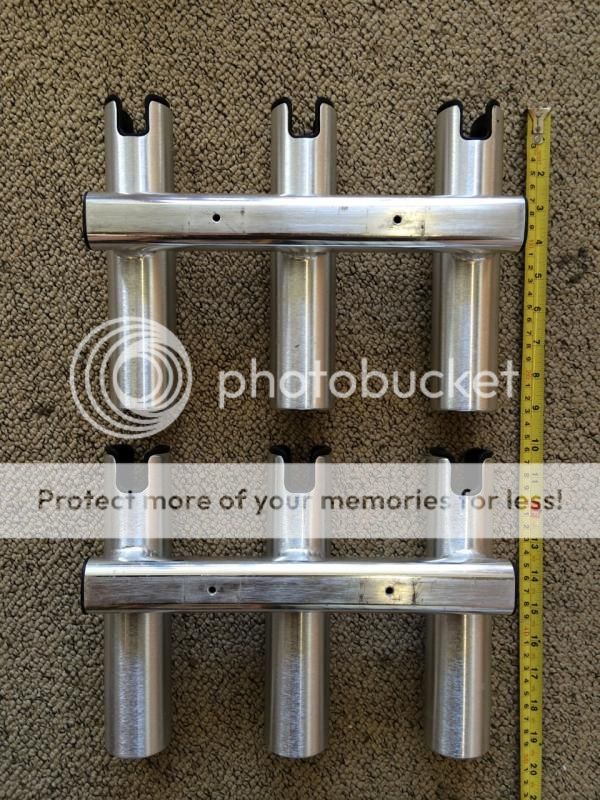 Taco Aluminum 3 Rod Holder Rack | Bloodydecks