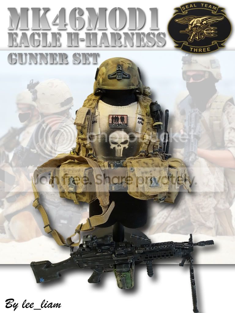 Great Detailed Series 18 - MK46Mod1 & H-Harness gunner set | One Sixth ...