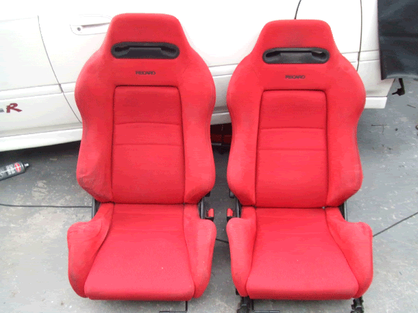 Red DC2/EK9 Recaros with DC2 seat rails -Â£450 | EK9.org JDM EK9 Honda ...